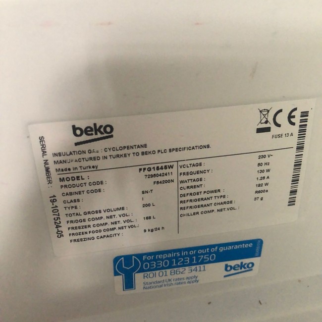 Beko Upright Fridge - Used Refrigeration Equipment - USED CATERING ...